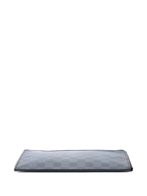 LOUIS VUITTON 2015 Damier Graphite Pochette Jour Pm Clutch Bag