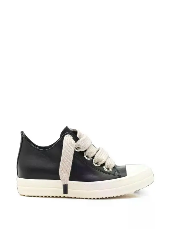 Rick Owens Jumbolace Chunky-lace Leather Sneakers - Black