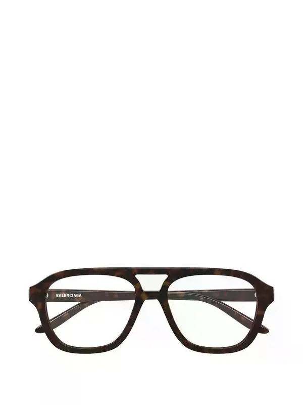 Balenciaga Tortoiseshell-effect Pilot-frame Glasses