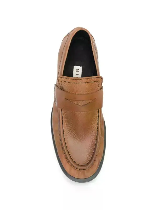 MIISTA Zita Leather Penny Loafers