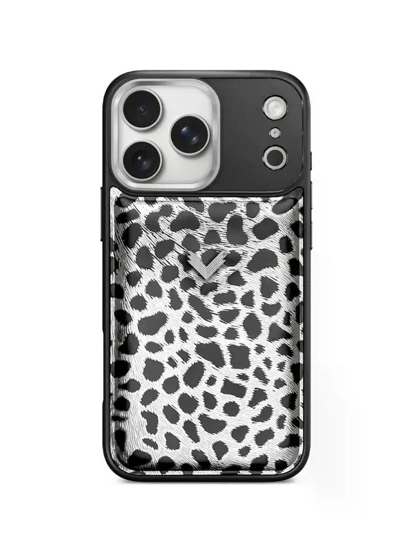 VELANTE Leopard-print Leather Iphone 17 Pro Max Case