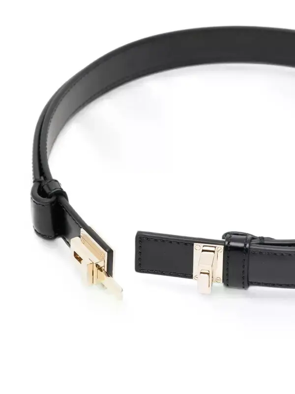 TOM FORD Spazzolato Leather T Latch Belt