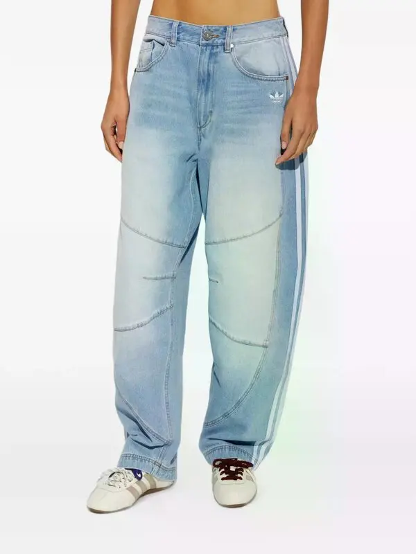 Adidas Side-stripe Tapered Jeans