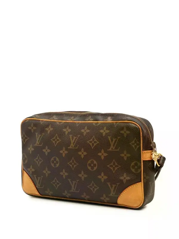 LOUIS VUITTON 2004 Monogram Marly Dragonne Gm Clutch Bag