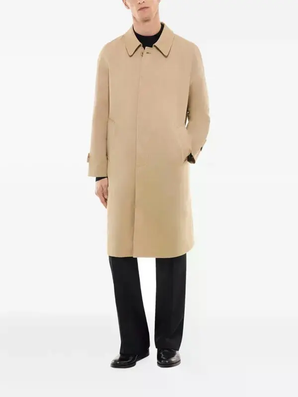 FURSAC Button-fastening Trench Coat