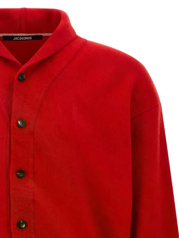 Jacquemus Shawl-collar Knitted Cardigan