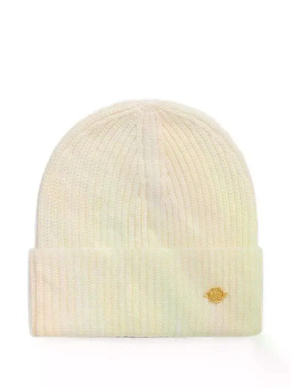 Luisa Spagnoli Ribbed-knit Logo-plaque Beanie Hat