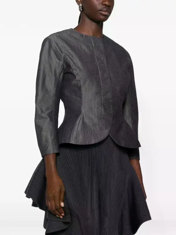 Jacquemus Pinstripe-pattern Peplum Jacket