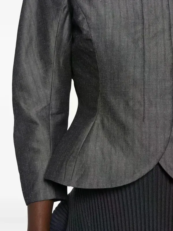 Jacquemus Pinstripe-pattern Peplum Jacket