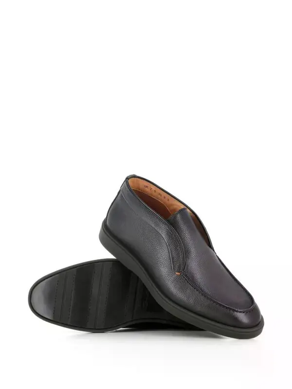 Santoni Grained Leather Boots