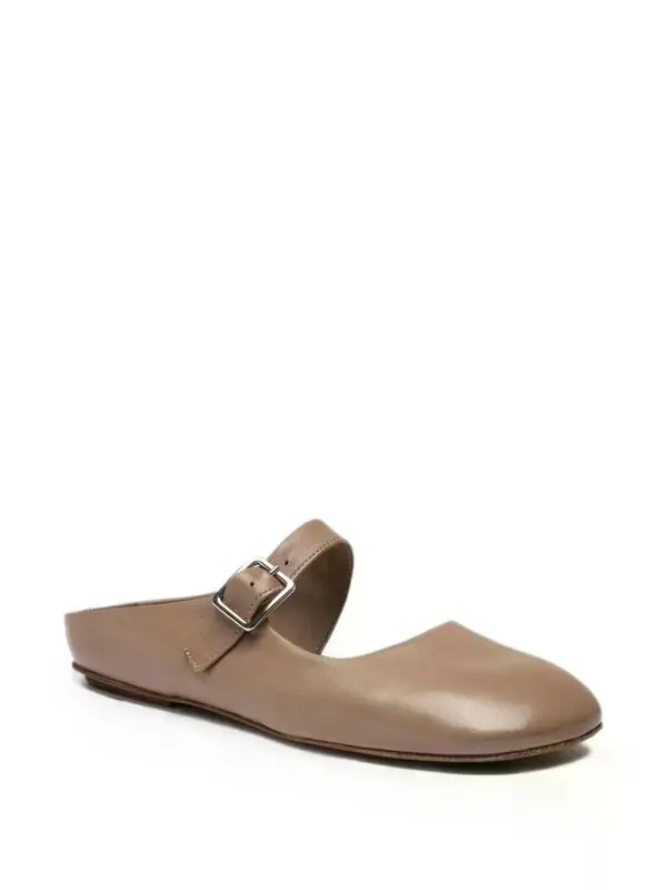 Officine Creative Meredith Buckle-strap Leather Mules