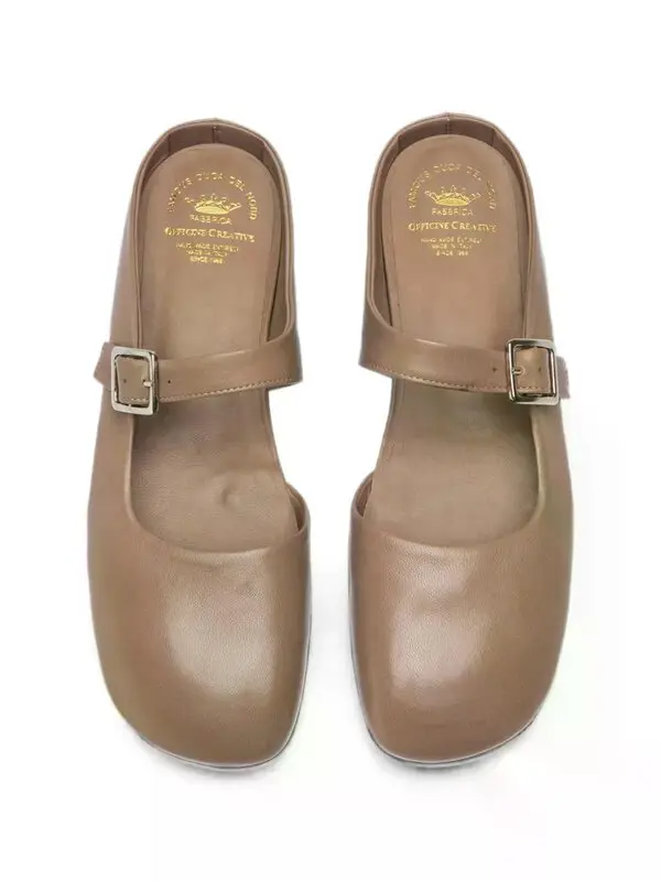 Officine Creative Meredith Buckle-strap Leather Mules