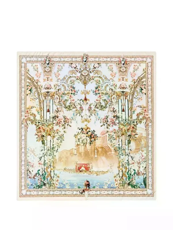 Camilla Twilight In Istanbul Printed Square Scarf - Neutrals