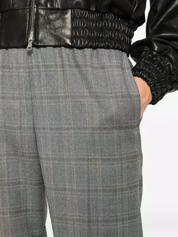 Peserico Check Elasticated-waist Trousers
