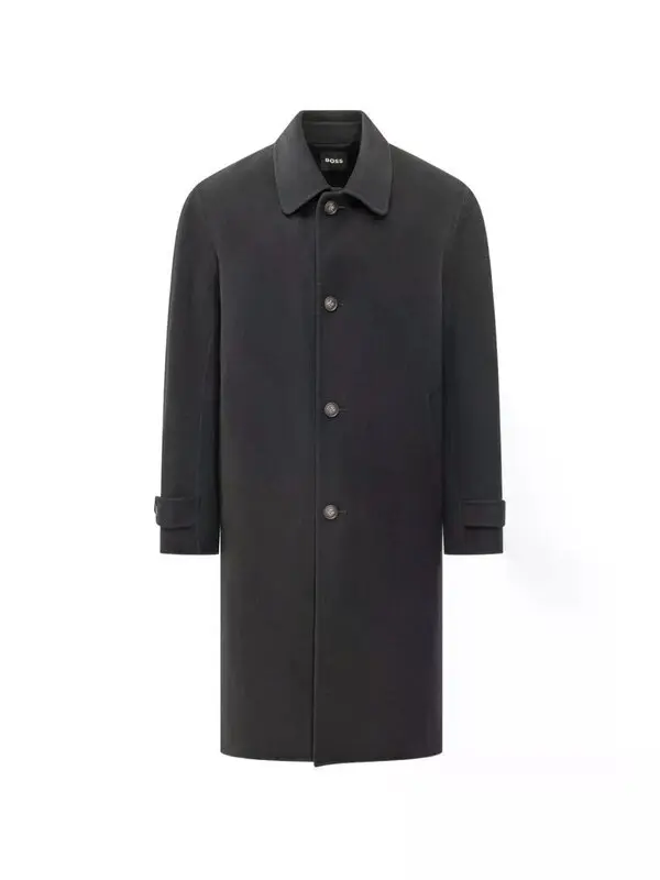 BOSS Button-up Single-breasted Coat