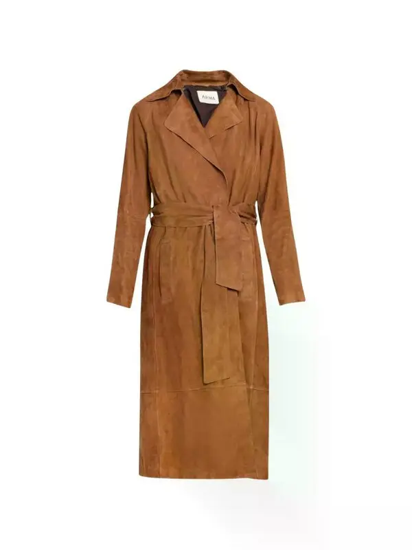 ARMA Belted Suede Coat