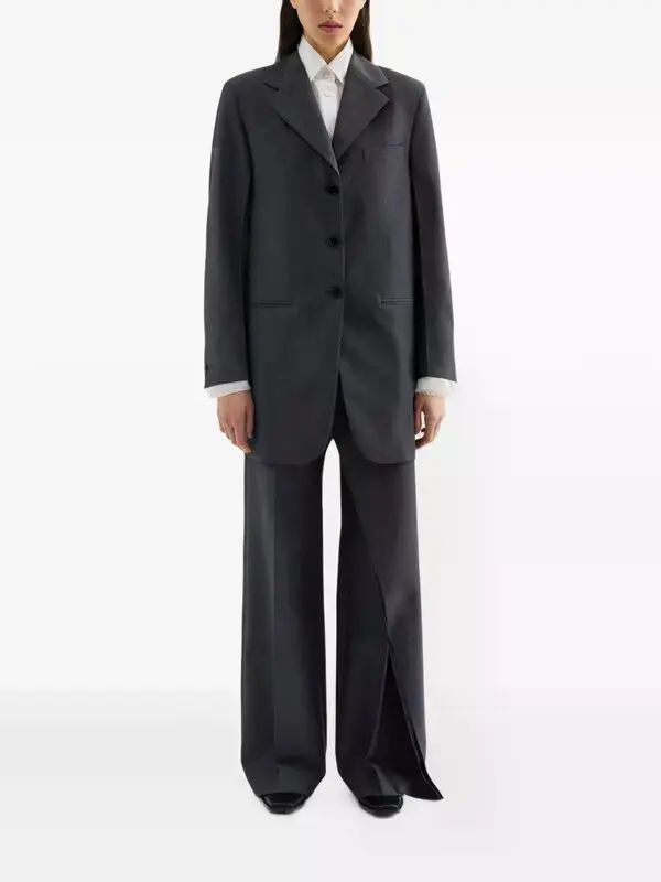 JIL SANDER Fil-à-fil Wool Trousers