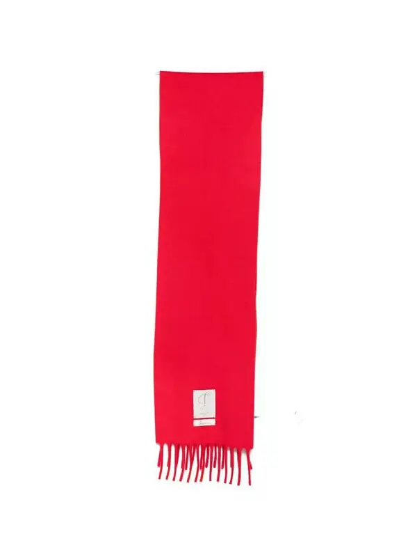 Jacquemus Fringed Logo-patch Scarf