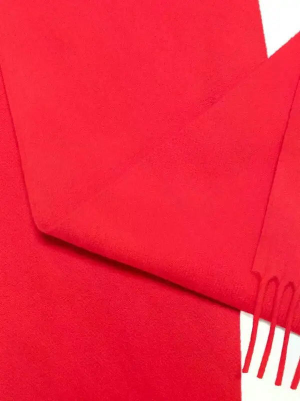 Jacquemus Fringed Logo-patch Scarf
