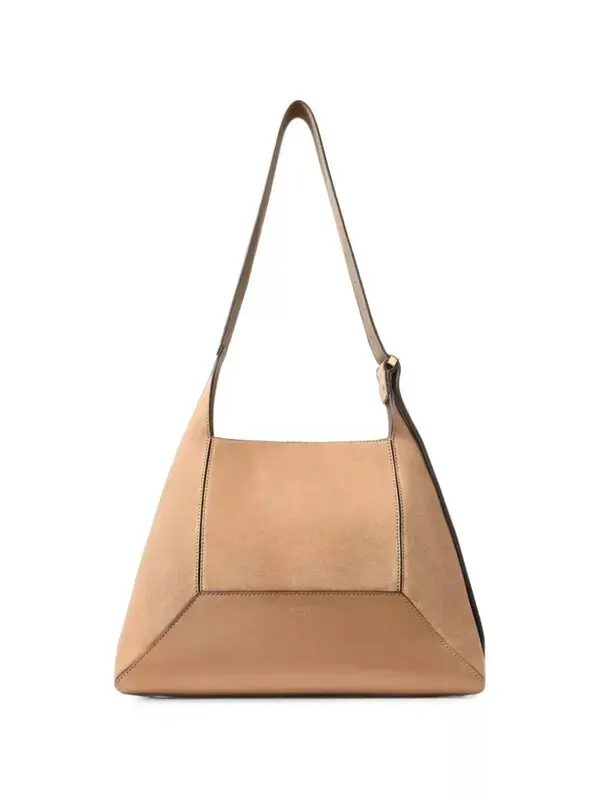 JIMMY CHOO Diamond Suede Shoulder Bag - Brown