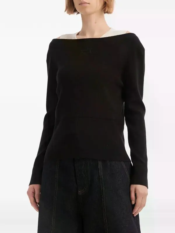 Izzue Layered-design Long-sleeves T-shirt