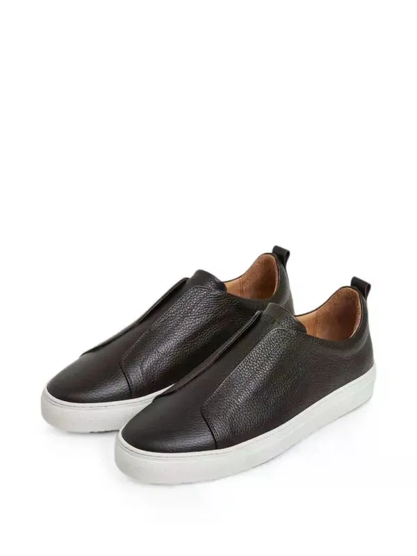 HACKETT  Vision Pebble Leather Sneakers