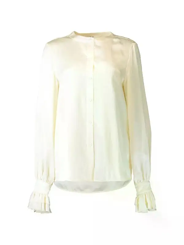 DMN PARIS Vanessa Ruffled-cuff Blouse