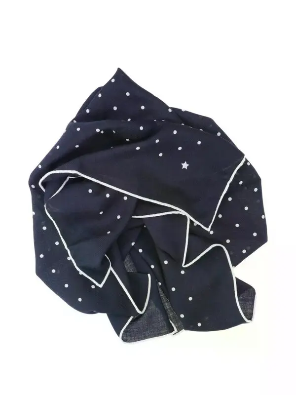 Destin Polka-dot Star-print Scarf