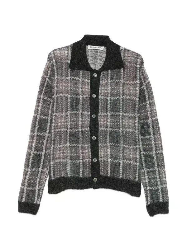 Our Legacy Check-pattern Cardigan