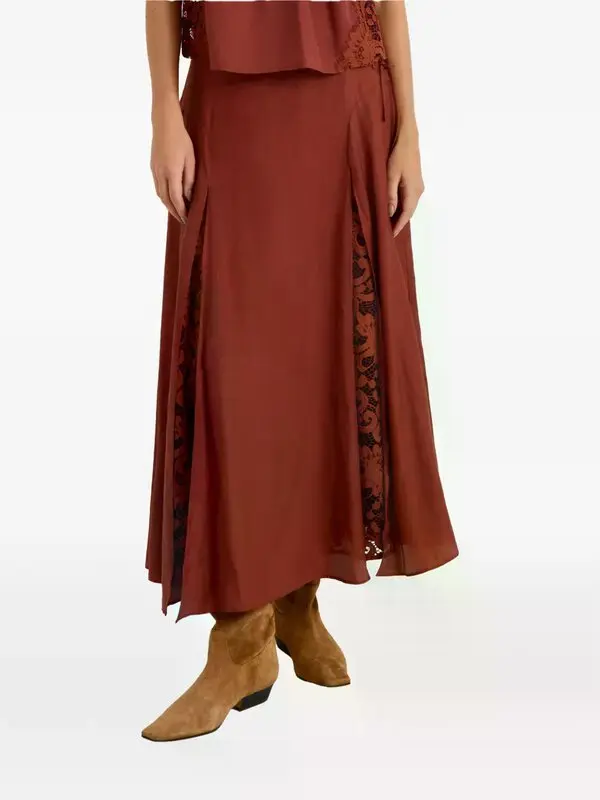 MARIE OLIVER Gracen Lace-insert Maxi Skirt