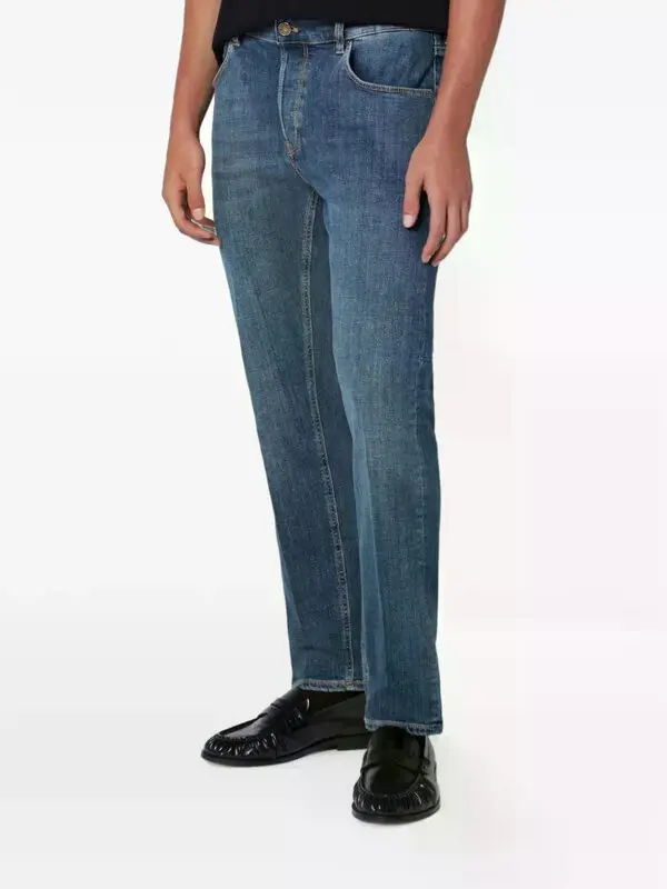 PT TORINO Reggae Faded-effect Straight-leg Jeans