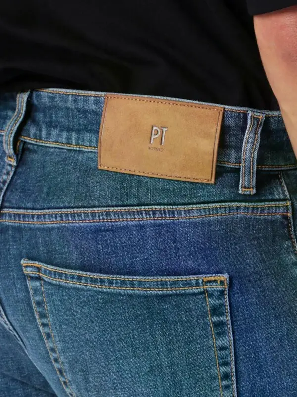 PT TORINO Reggae Faded-effect Straight-leg Jeans
