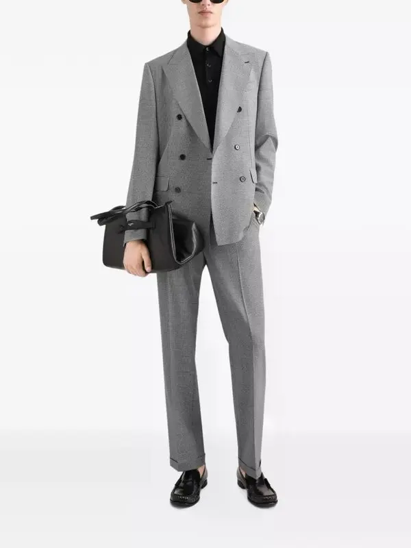 Dolce & Gabbana Houndstooth-pattern Tailored Trousers