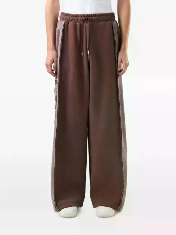 Gcds Logo-patch Wide-leg Track Pants
