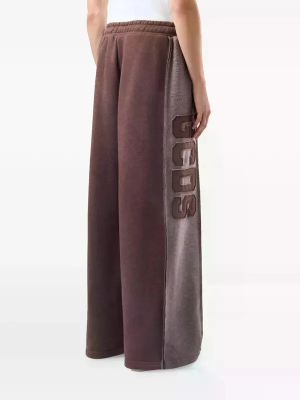 Gcds Logo-patch Wide-leg Track Pants