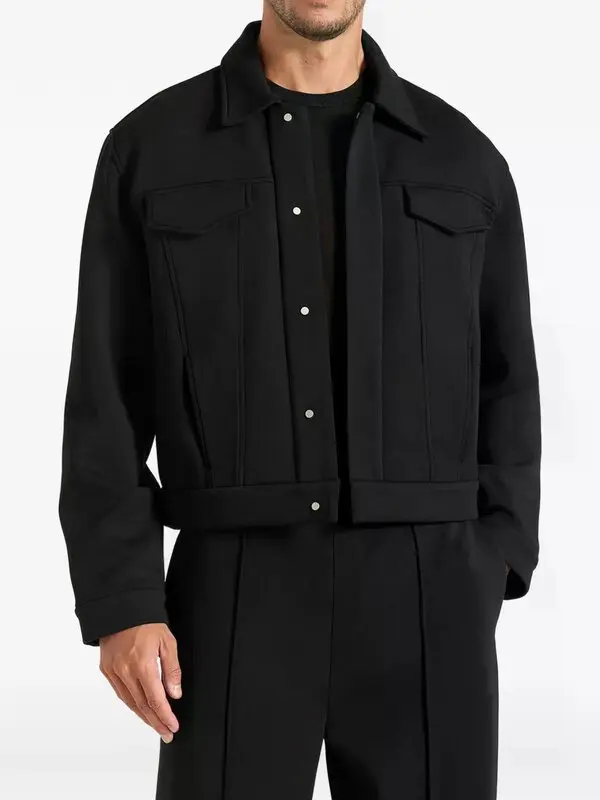 Manière De Voir Kairo Neoprene Trucker Jacket