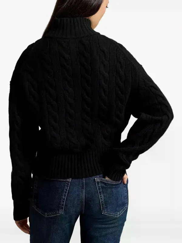Polo Ralph Lauren Cable Wool-cashmere Half-zip Jumper