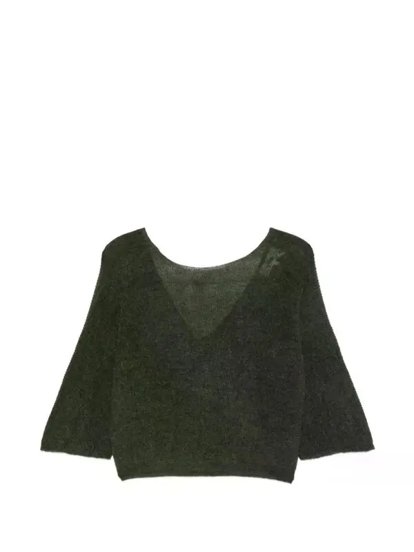 Ba&sh V-neck Crystal-button Cardigan