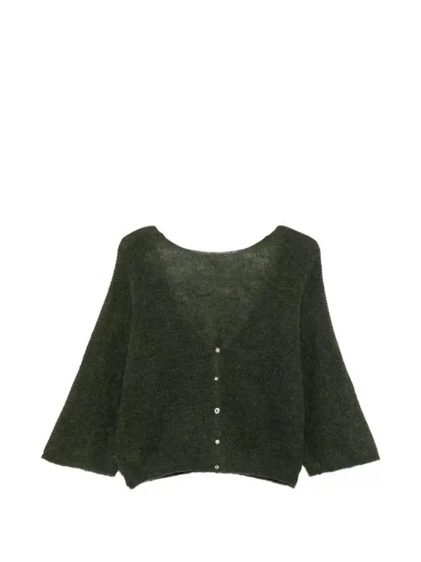Ba&sh V-neck Crystal-button Cardigan