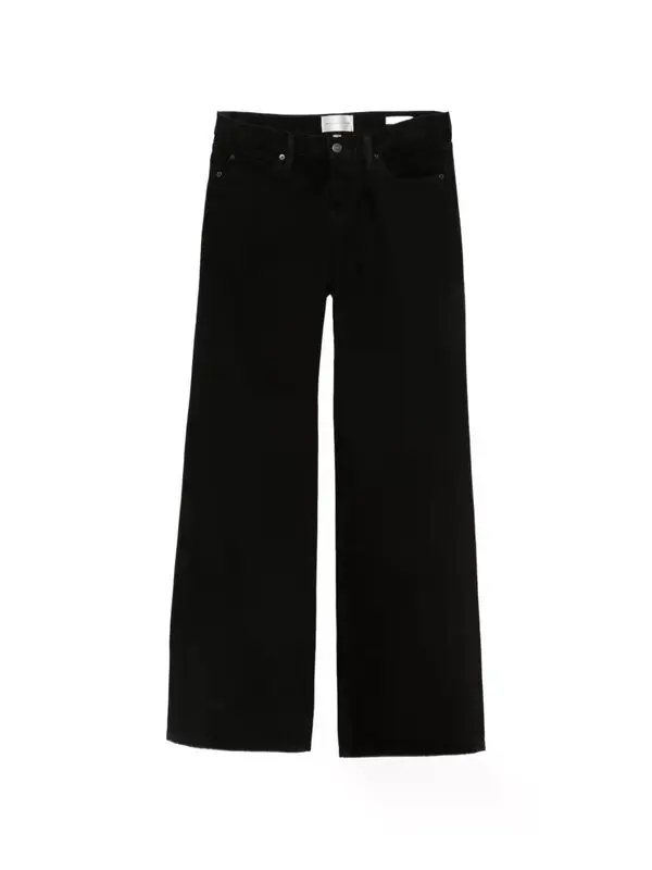 FRAME The Gray Wide-leg Jeans - Black