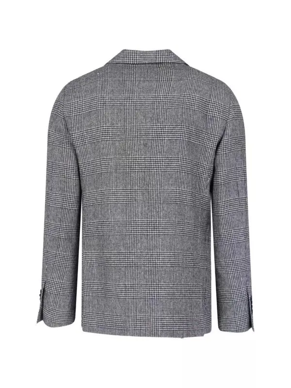 LARDINI X Sugar Double-breasted Prince Of Wales Check Jacket