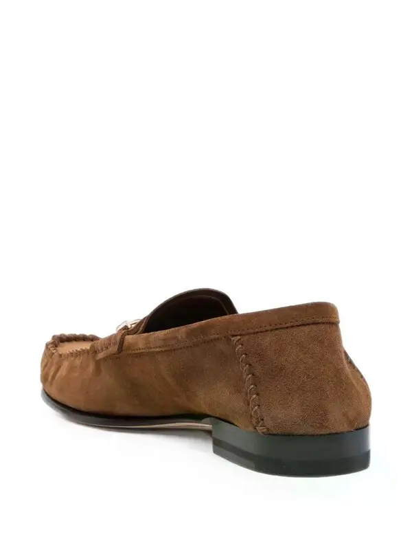 TOM FORD Suede Double T Hardware Ripley Loafer