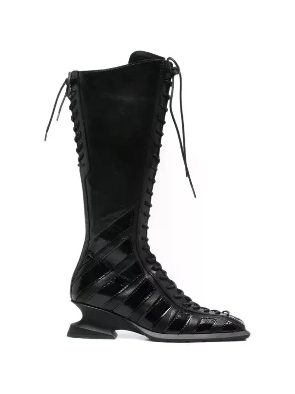 MIISTA Nelly Lace-up Leather Boots
