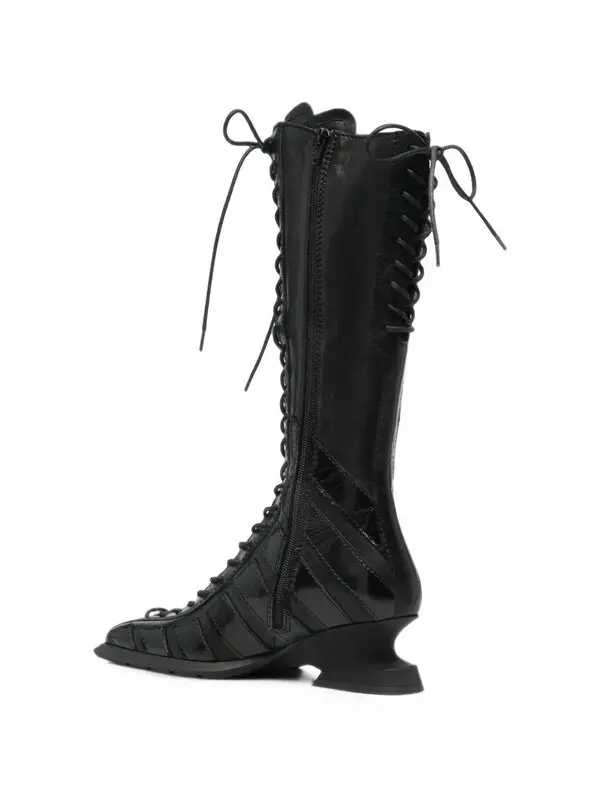 MIISTA Nelly Lace-up Leather Boots