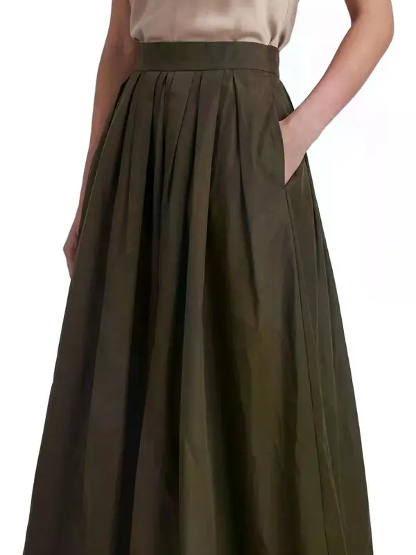 Saint Laurent Pleated Maxi Skirt