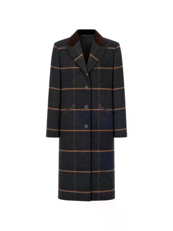 FORTELA Flossie Check Wool Coat