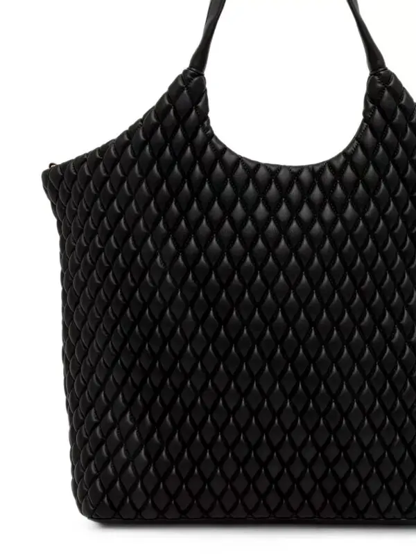Moschino Quilted Logo-plaque Tote Bag