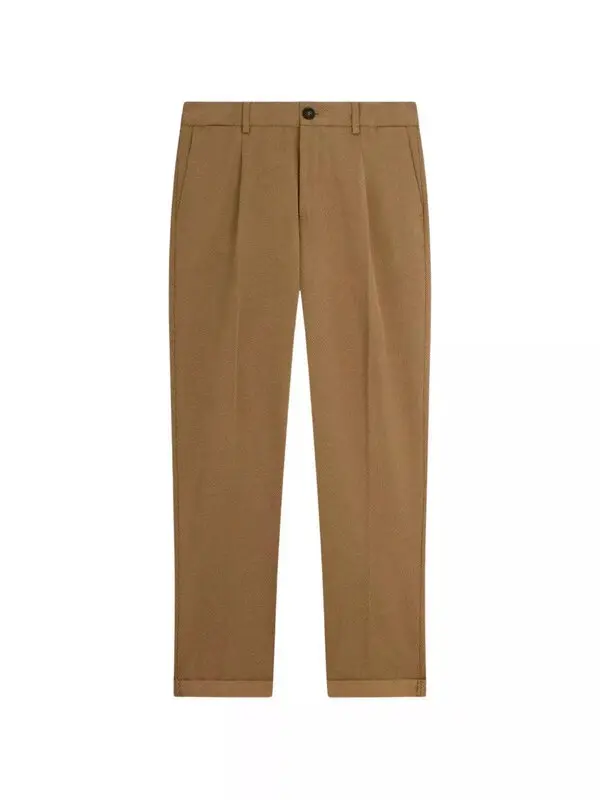 BALLANTYNE Pleated Twill Trousers