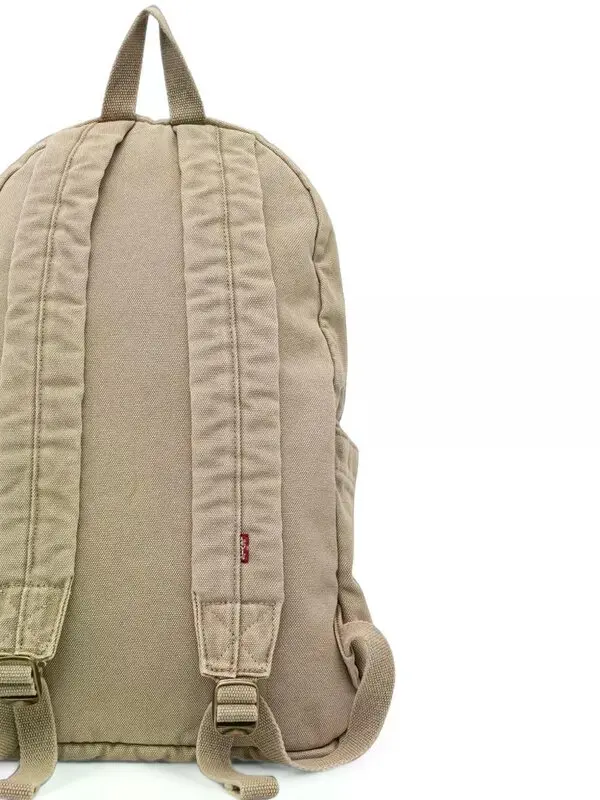 LEVI'S Remi Logo-patch Canvas Backpack - Brown