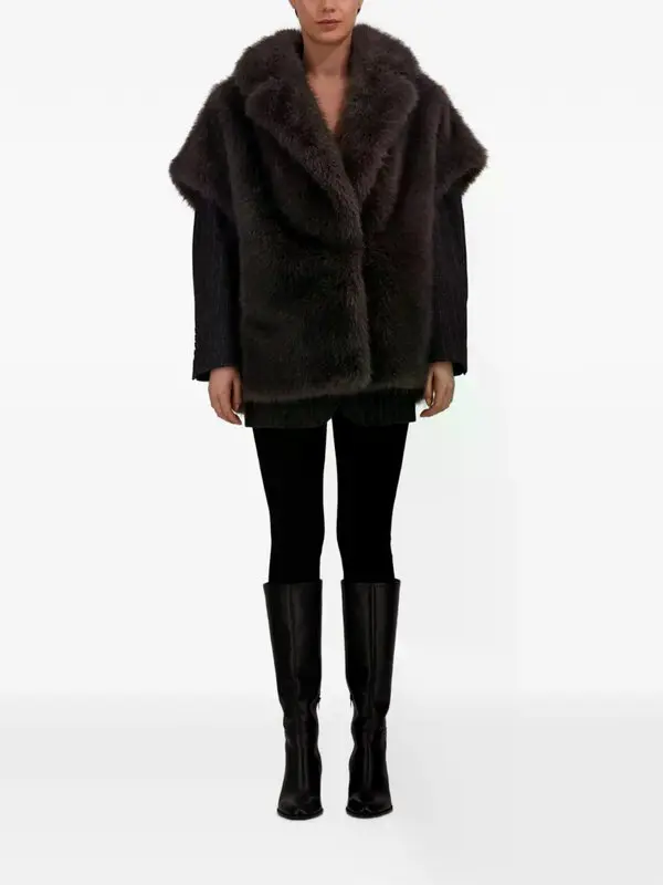 Herno Lapel-collar Faux-fur Vest